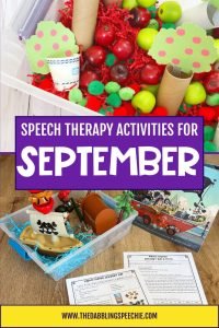 Engaging Speech Therapy Themes for September - thedabblingspeechie