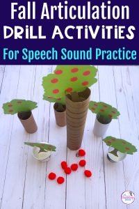 Motivating Fall Articulation Drill Activities for Speech Therapy ...