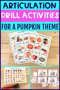Motivating Fall Articulation Drill Activities for Speech Therapy ...