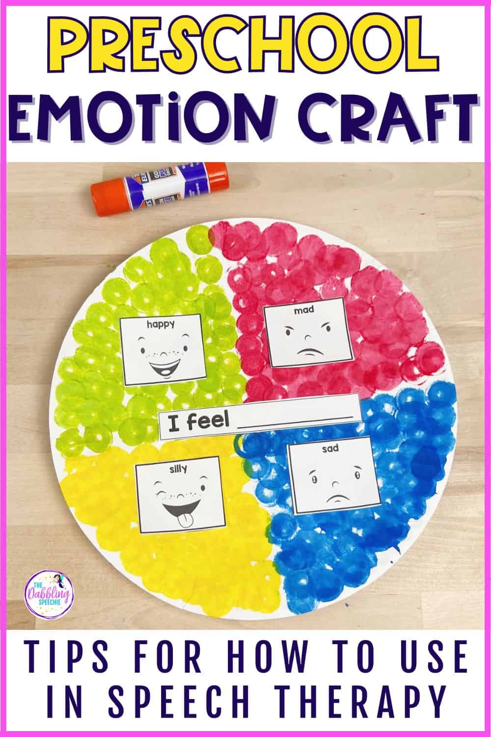 Emotions Craft for Preschool & Kindergarten Speech Therapy ...