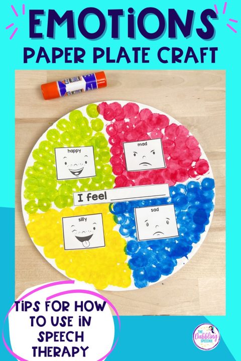 Emotions Craft for Preschool & Kindergarten Speech Therapy ...