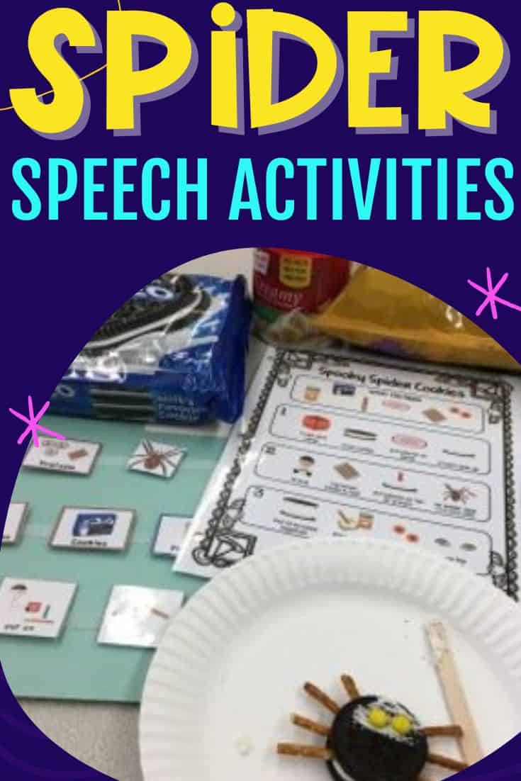 Creepy Fun Spider Speech Therapy Themed Activities for Prek-5th ...