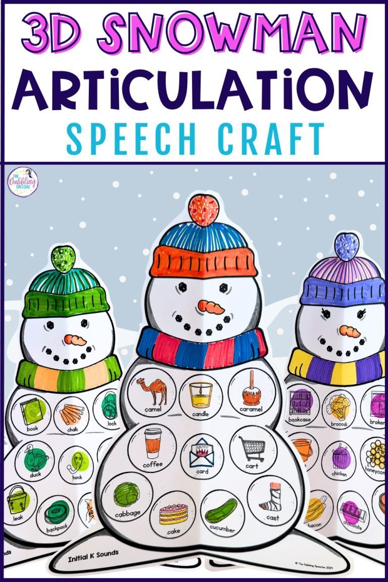 9 Easy Winter Speech and Language Activities With Crafts ...