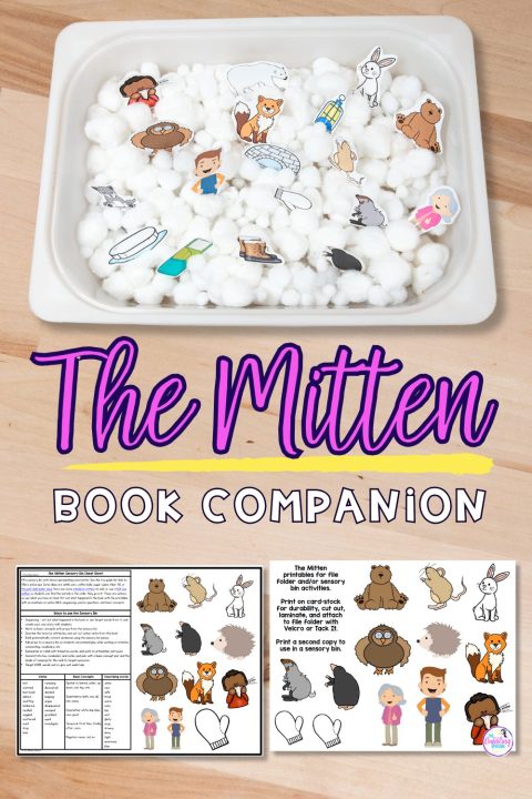 Activities for The Mitten for Speech Therapy - thedabblingspeechie