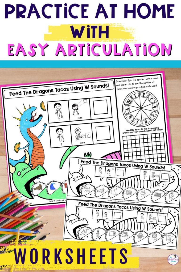 10 Helpful Articulation Home Practice Activities Families Will Do ...