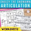 Best Sneezy the Snowman Activities for Speech Therapy - thedabblingspeechie