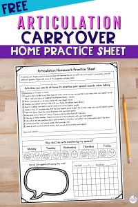 10 Helpful Articulation Home Practice Activities Families Will Do ...