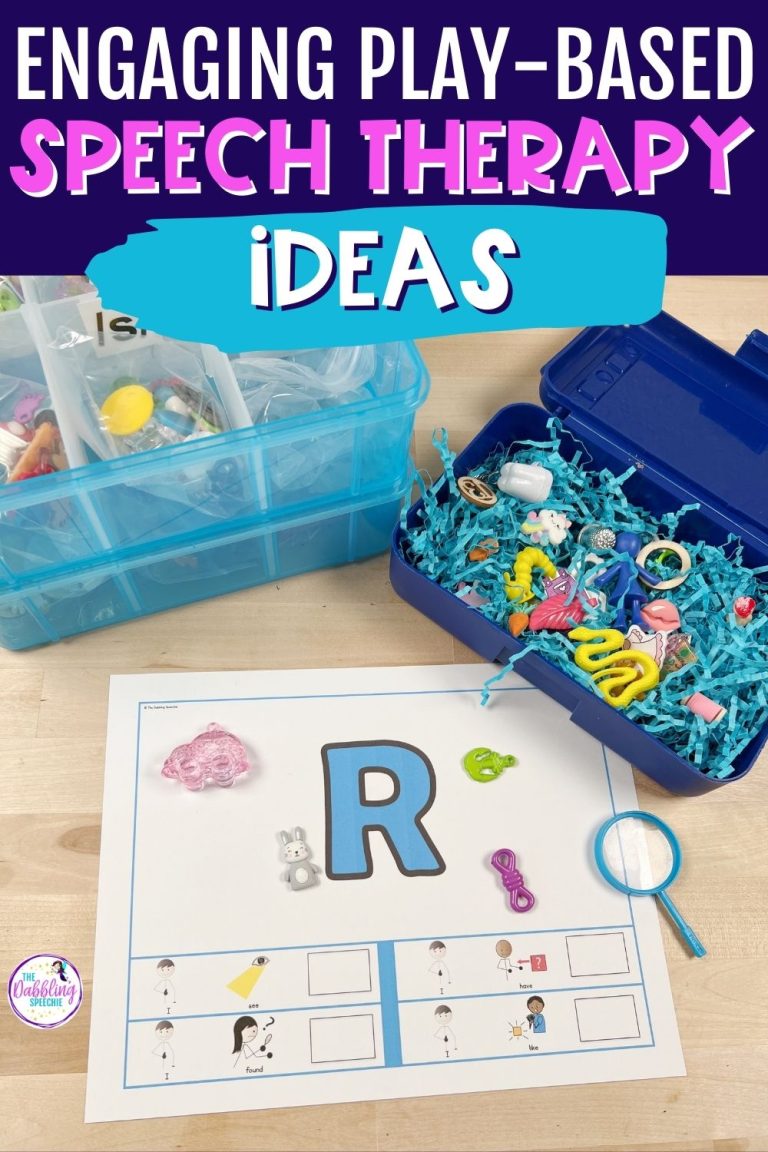 20+ Play-Based Speech Therapy Ideas for Preschool and Elementary ...