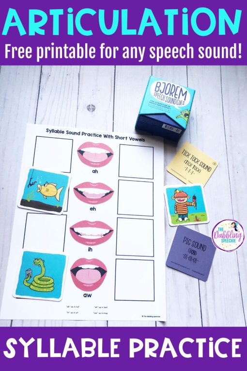 Syllable Level Articulation Visual Cue Sheet - thedabblingspeechie