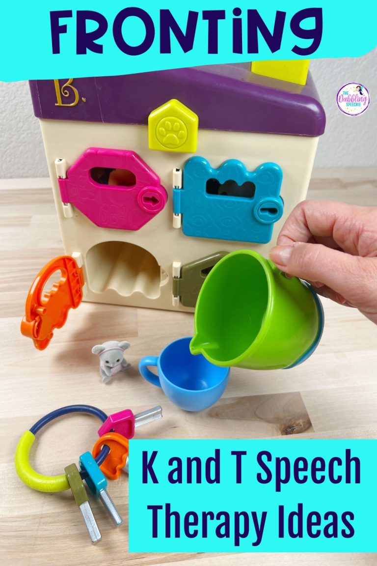 K and T Minimal Pairs: Fun and Practical Activitities for Speech ...