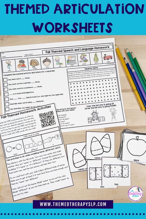Low Prep Articulation Worksheets That Guarantee High Trials and Big ...