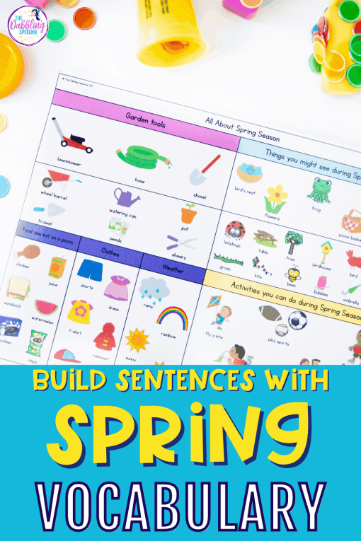 11 Spring Language Activities for Speech Therapy (Low-Prep + Mixed ...
