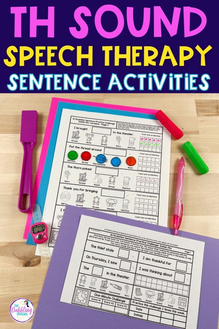 20+ Inspiring TH Sound Speech Therapy Articulation Activities To Help ...