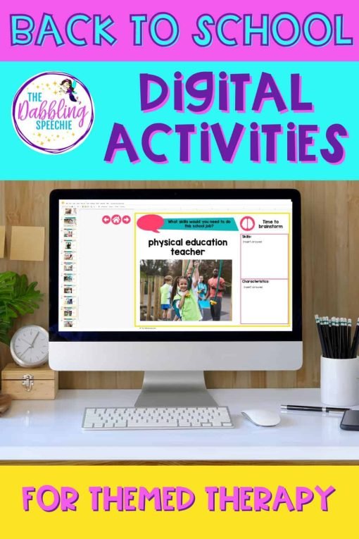 Engaging Back-To-School Speech Therapy Activities For Themed Therapy ...
