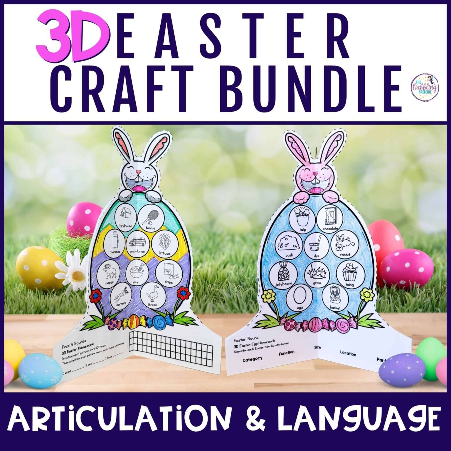 An Easy and Versatile Easter Speech Therapy Idea Using Plastic Eggs ...