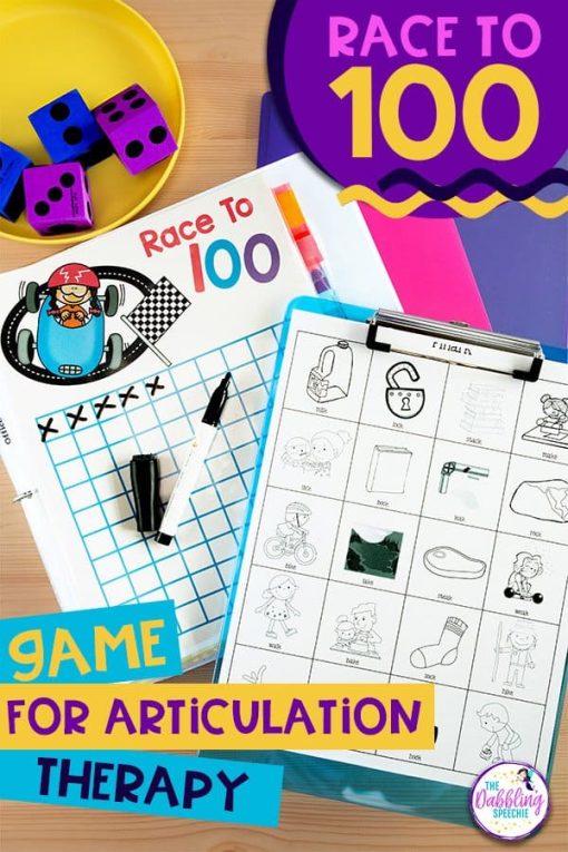 Articulation Game That Gets 100 Trials - thedabblingspeechie