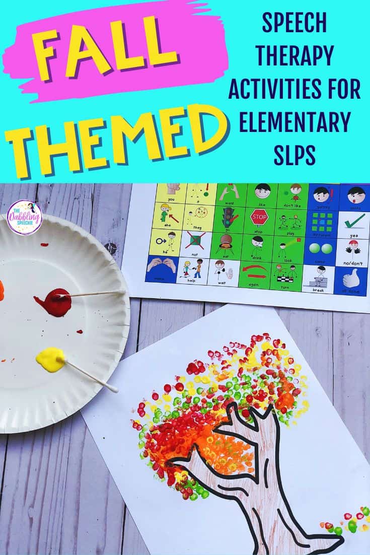 Engaging Fall Themed Speech And Language Activities - thedabblingspeechie