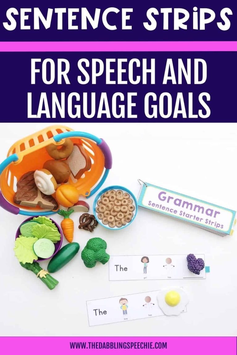 Top Tips for Using Sentence Strips In Speech Therapy - thedabblingspeechie