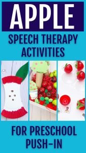 Engaging Apple Speech Therapy Activities For Preschool Push-In Lessons ...