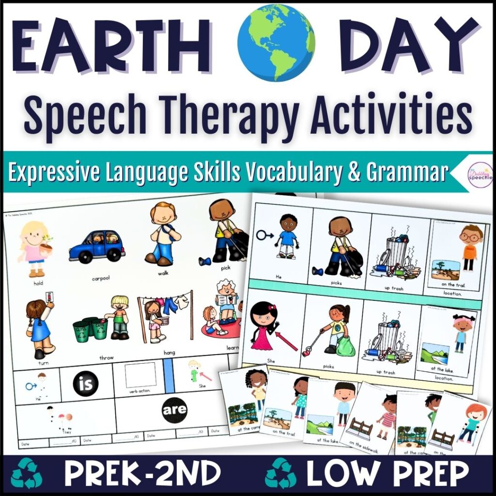 Earth Day Speech Therapy Activities for Spring Language Kindergarten ...