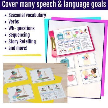 Sequencing Activities Speech Therapy Seasonal Sequencing Stories With ...