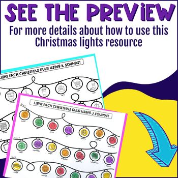 Christmas Articulation Activities Worksheets Christmas Lights Speech ...