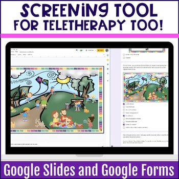 Informal Quick SLP Language Screener for Preschool-5th Grade W/ Digital ...