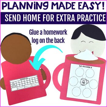 Hot Chocolate Speech Therapy Craft Winter Speech and Language Mixed ...