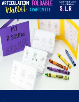 Articulation Crafts for Speech Therapy R, L, S + R-Blends, L-Blends, S ...