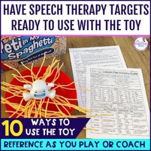 Play Based Speech Therapy Toy Companion Speech Therapy Cheat Sheets for ...