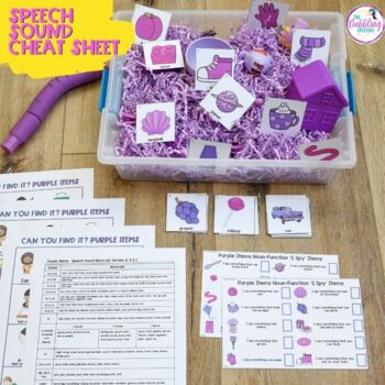 Color Purple Preschool & Kindergarten Sensory Bin Learning ...