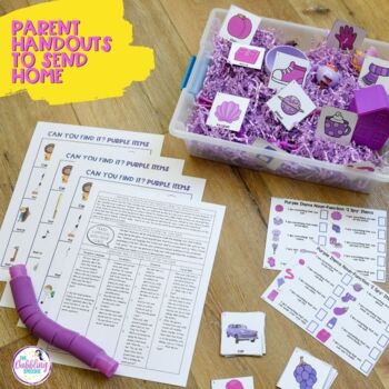 Color Purple Preschool & Kindergarten Sensory Bin Learning ...