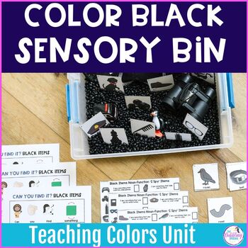 Color Black Sensory Bin Preschool Speech Therapy Activities for ...