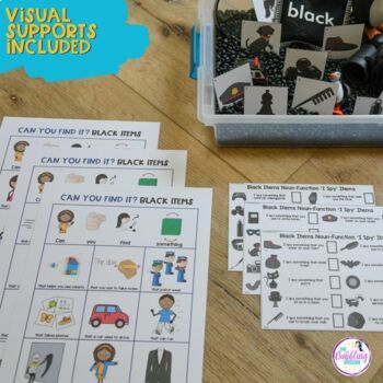Color Black Sensory Bin Preschool Speech Therapy Activities for ...