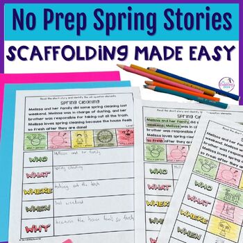 Spring Listening Comprehension Short Stories with Questions for Speech ...