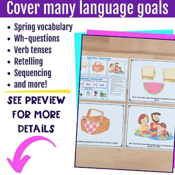 Spring Sequencing Stories with Pictures - Comprehension & Language ...