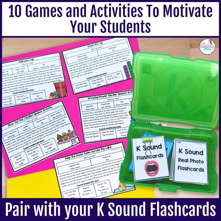 K Articulation Flashcards for Speech Therapy Real Photos + 10 Games ...