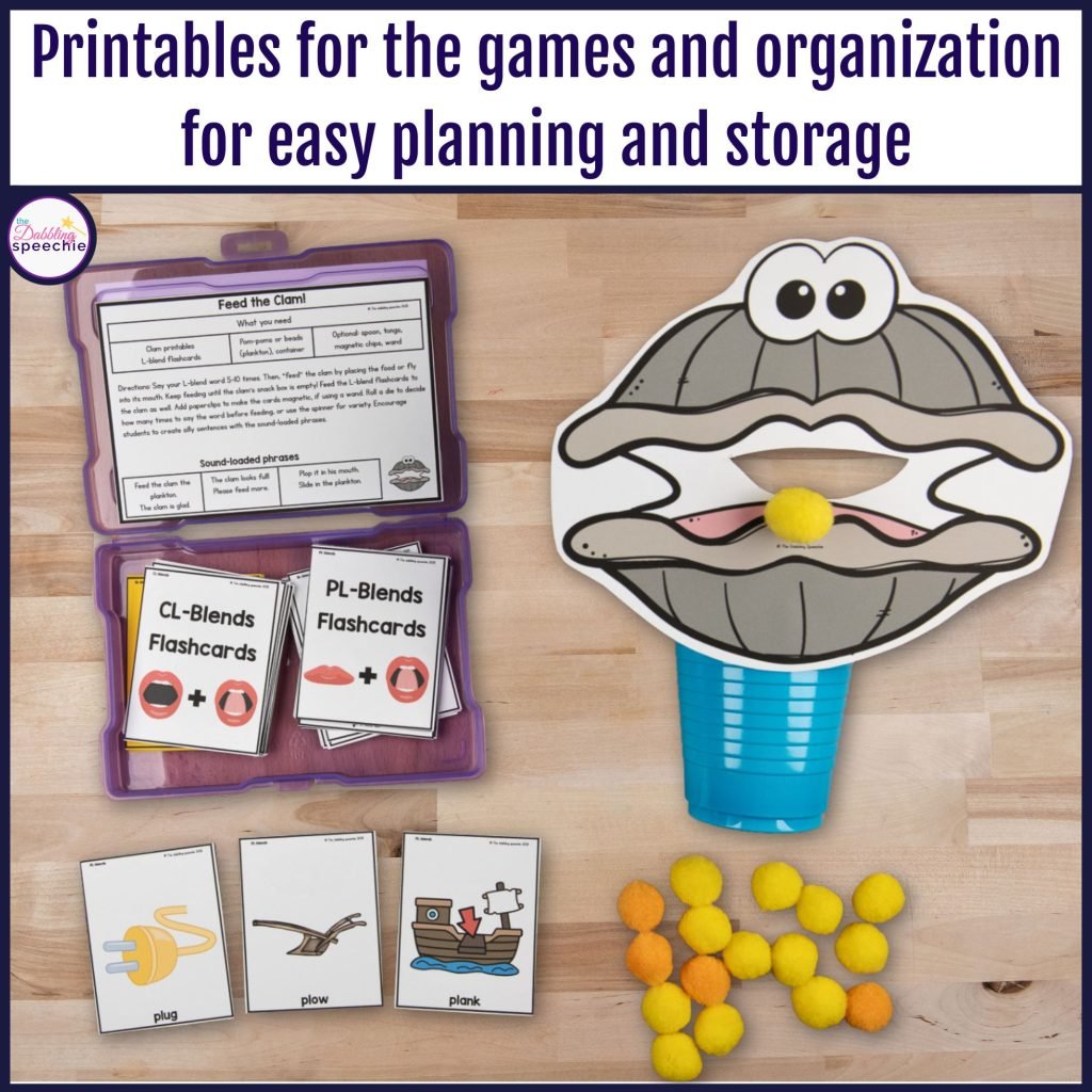 L-Blends Articulation Flashcards Activities, and Games for Speech ...