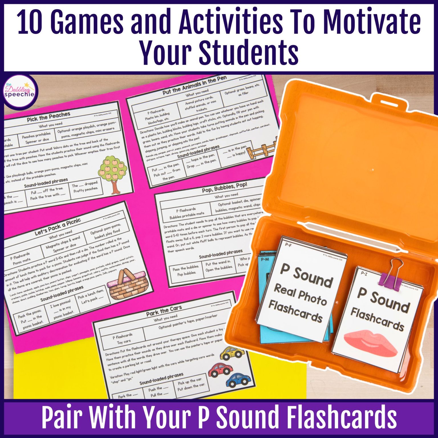 P Articulation Flashcards for Speech Therapy W/ Initial, Medial, Final ...