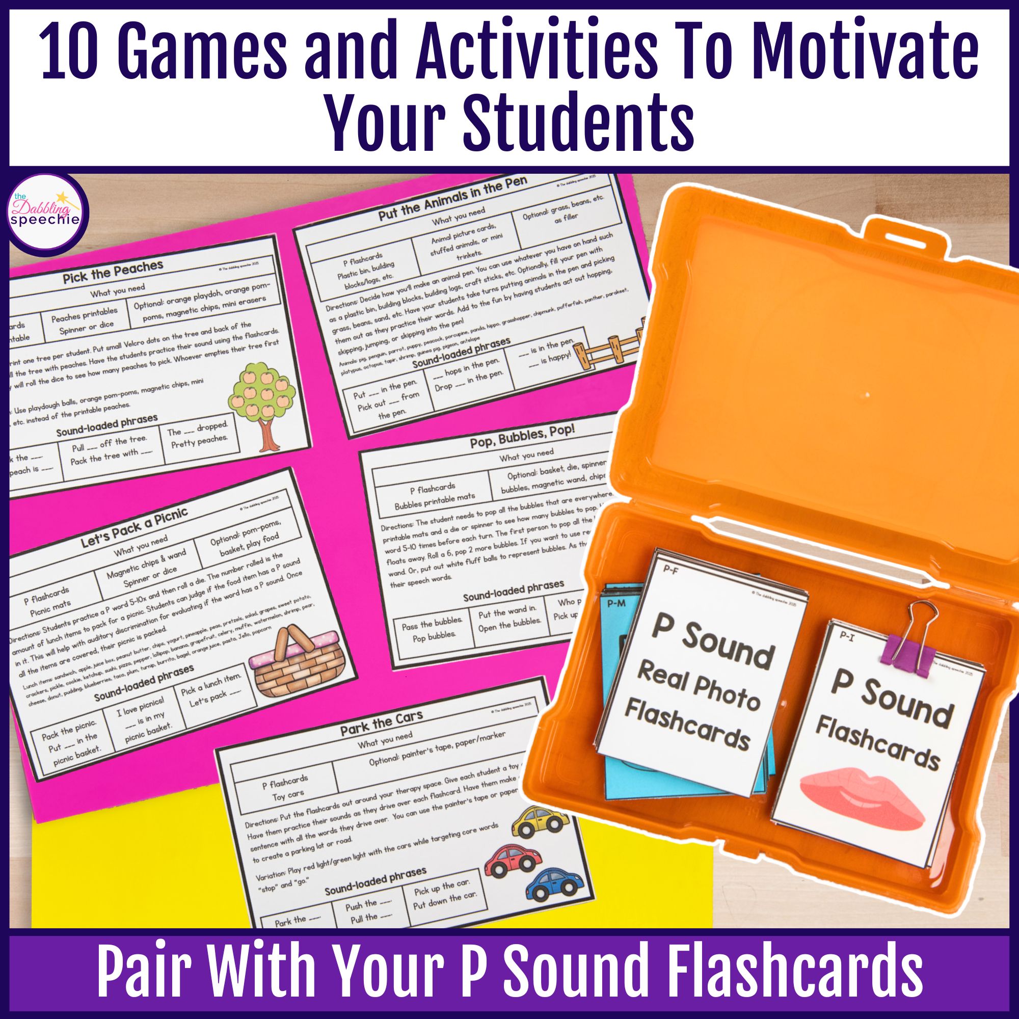P Articulation Flashcards for Speech Therapy W/ Initial, Medial, Final ...
