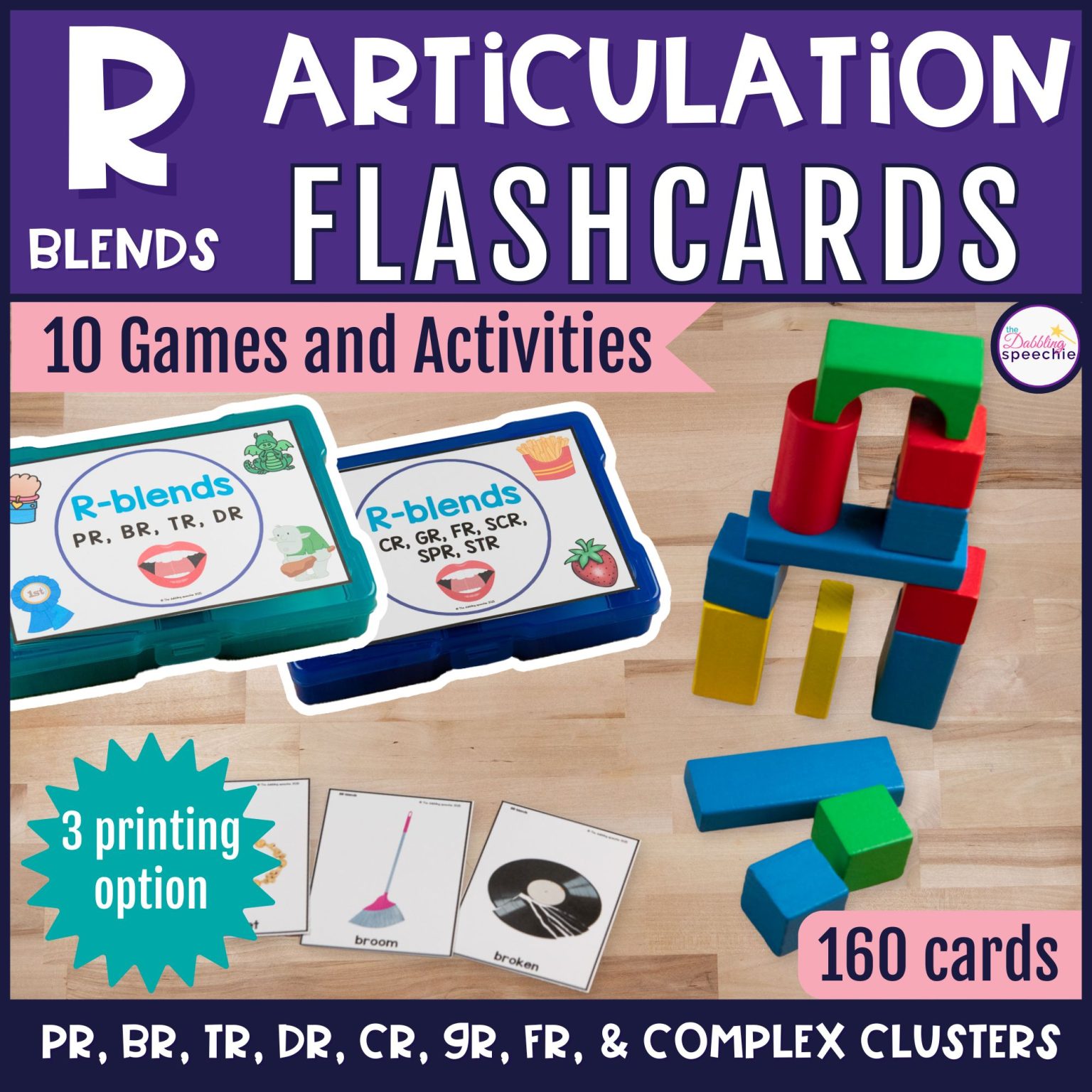 R-Blends Articulation Flashcards Activities and Games for Speech ...