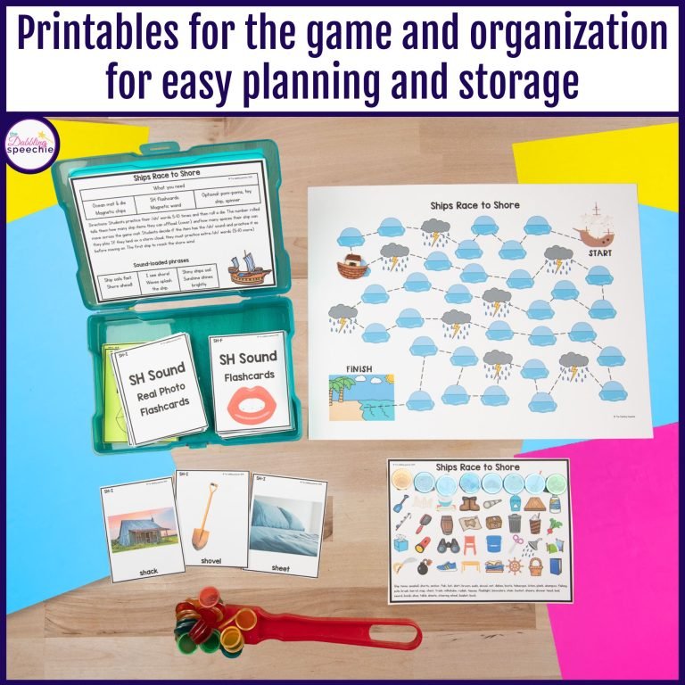 SH Articulation Flashcards for Speech Therapy W/ Real Photos 10 Games ...