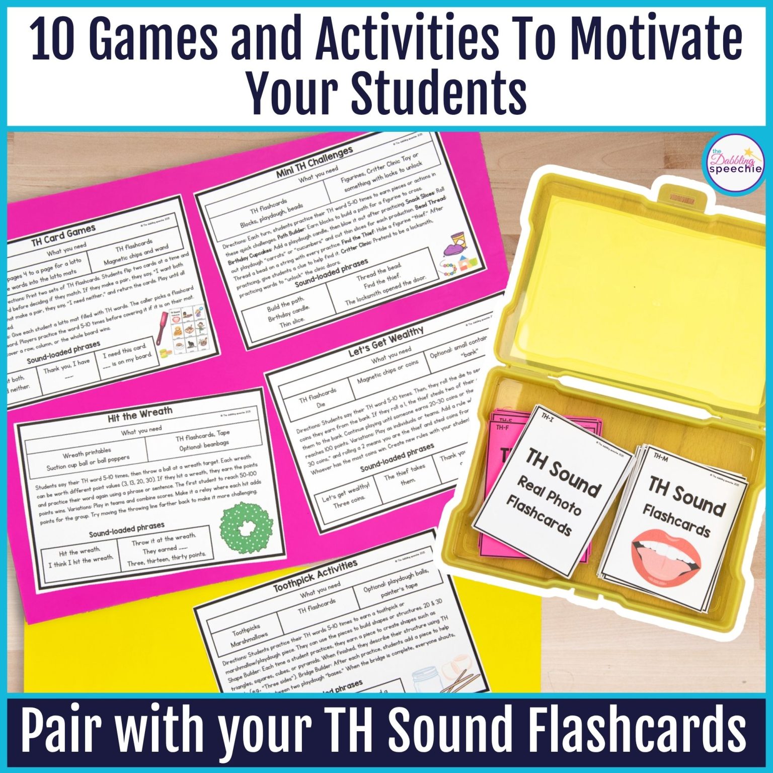 TH Articulation Flashcards & Games for Speech Therapy Initial, Medial ...