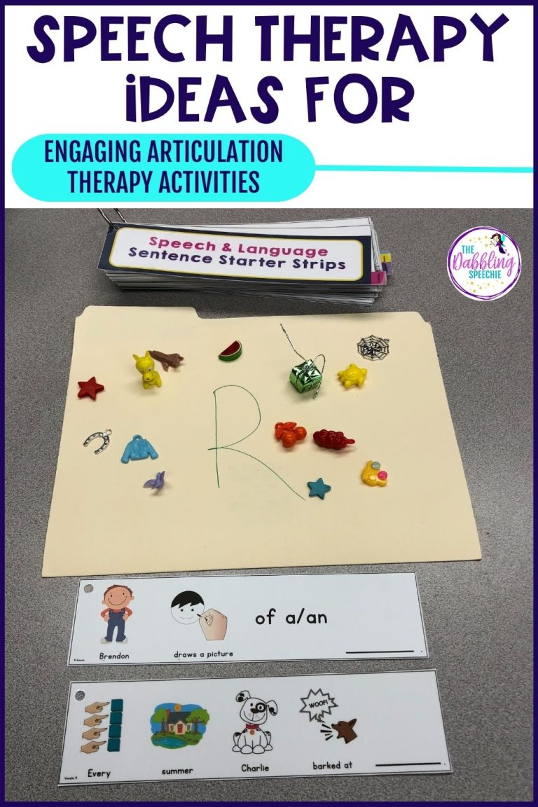 20+ Articulation Therapy Activities That Keep Students Engaged and ...