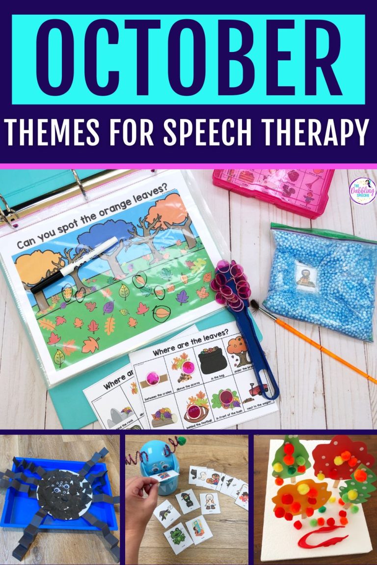 10 Fun & Festive October Speech Therapy Themes for Fall and Halloween