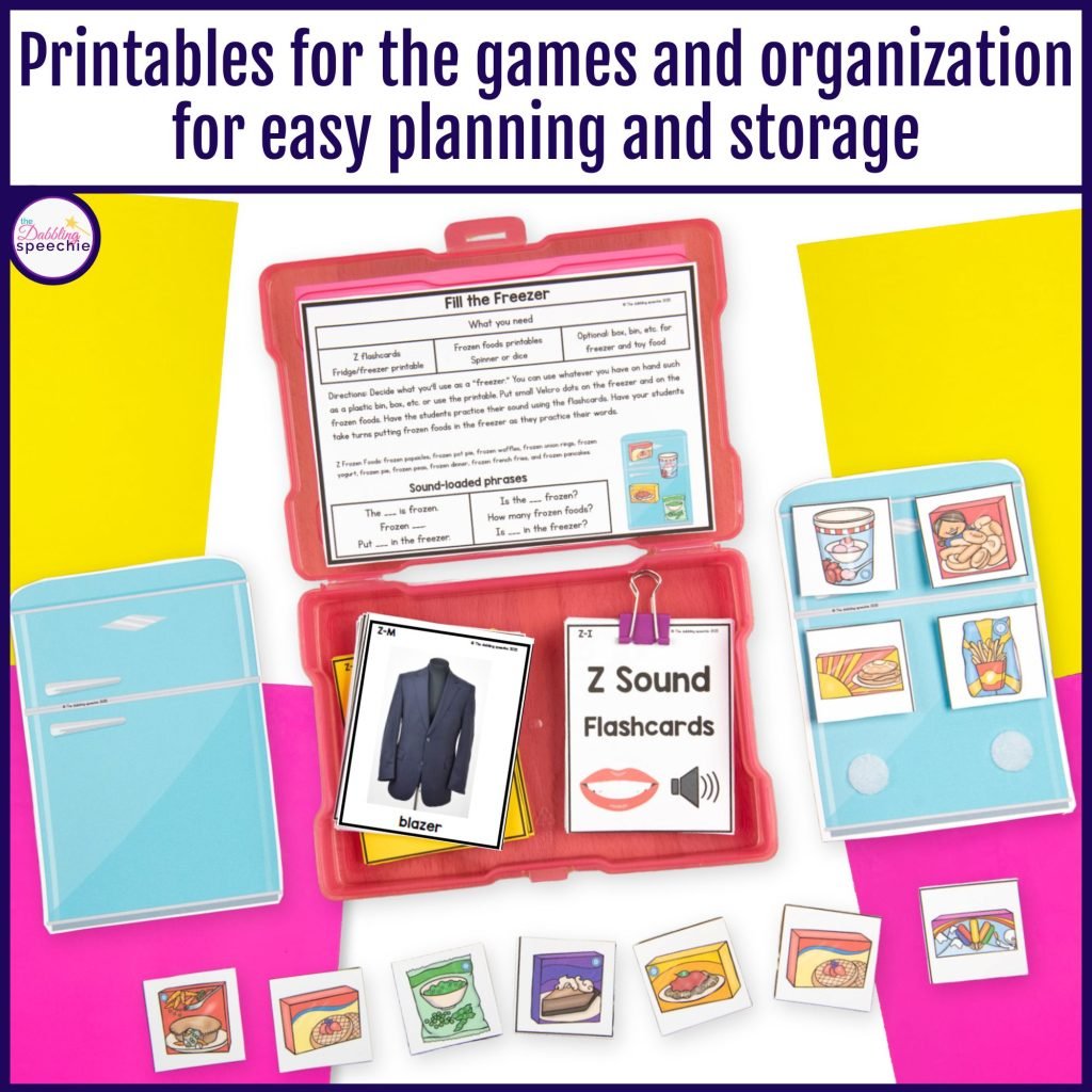 Z Articulation Flashcards and Games Initial, Medial & Final Z Sound ...