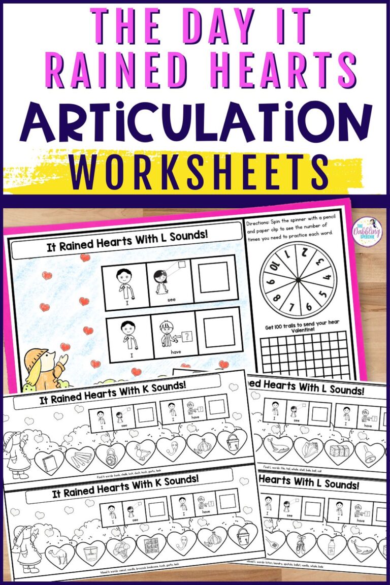 Valentine’s Day Articulation Activities That Motivate Students to ...