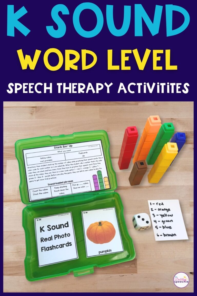 Speech Therapy for K Sound: Easy Articulation Ideas from Isolation to ...