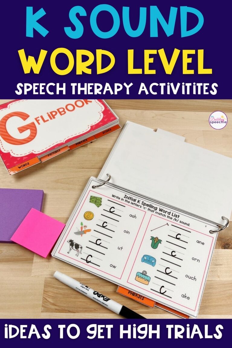 Speech Therapy for K Sound: Easy Articulation Ideas from Isolation to ...