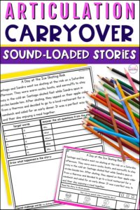Easy & Motivating Articulation Carryover Activities To Help Your ...